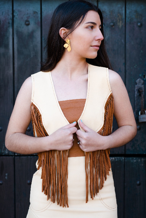 Chaleco flecos :: Aziza